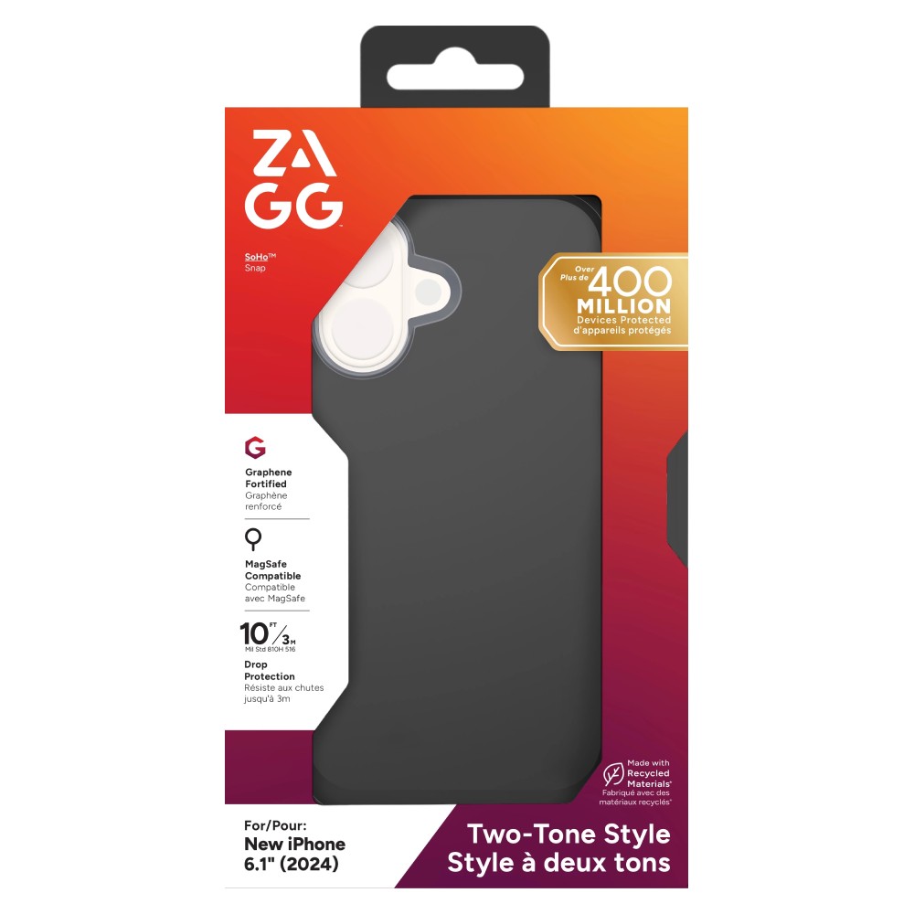 Buy ZAGG SoHo Snap MagSafe Case (Suits iPhone 16) - Black Online - POP ...